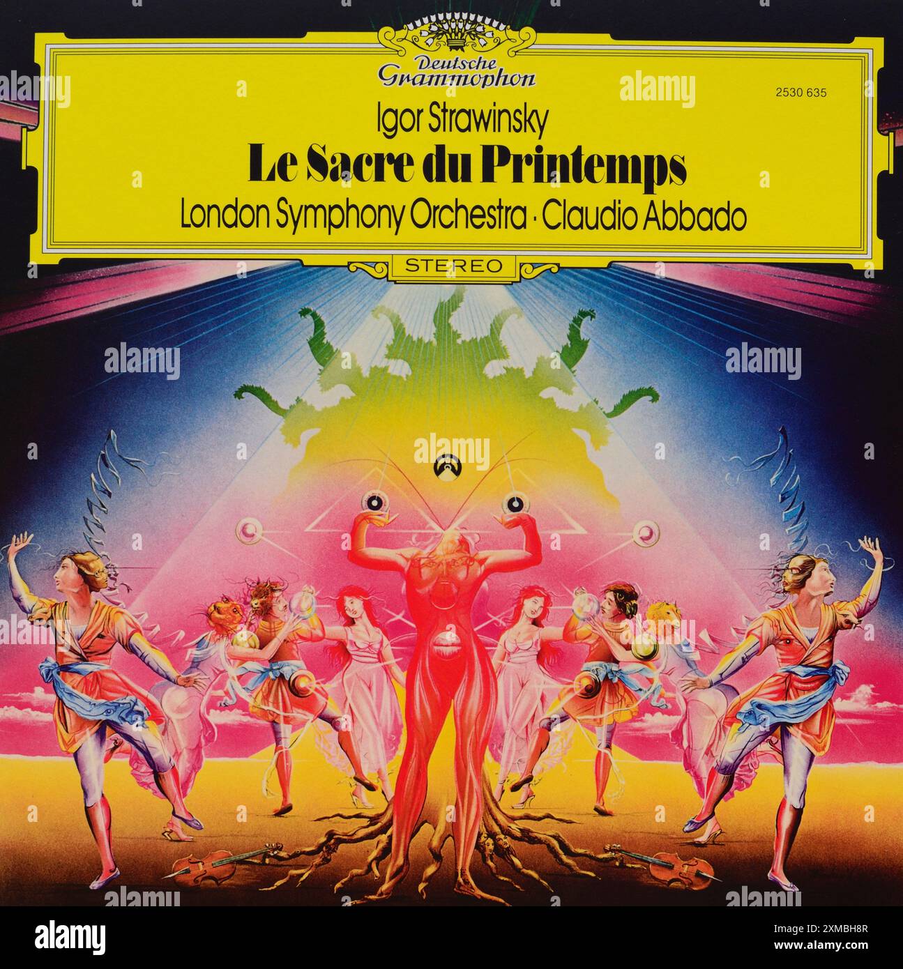 Vintage vinyl record cover. Igor Strawinsky-Le Sacre du Printemps ...