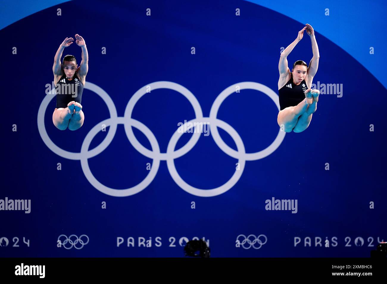 Great Britain's Yasmin Harper and Scarlett Mew Jensen during the Women ...