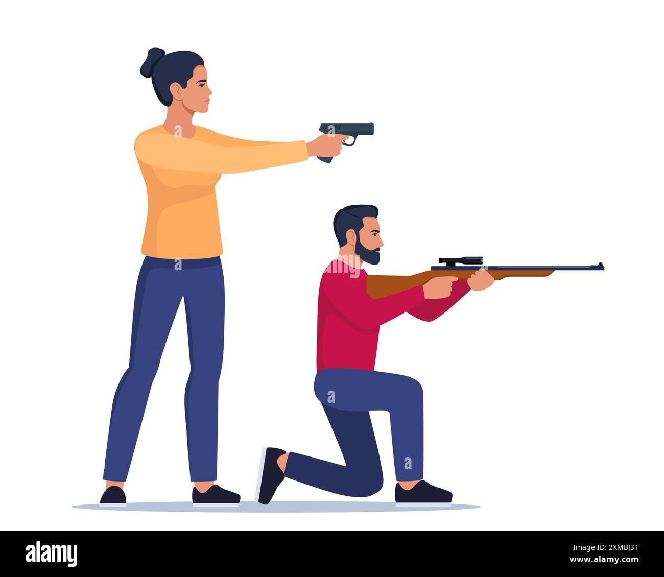 Rifleman vector vectors Stock Vector Images - Alamy