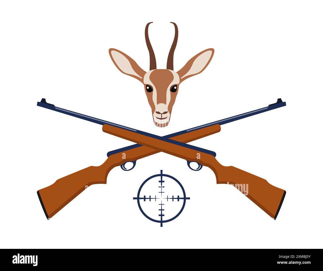 Hunting emblem logo badge label sign hunting icon. Hunting club ...