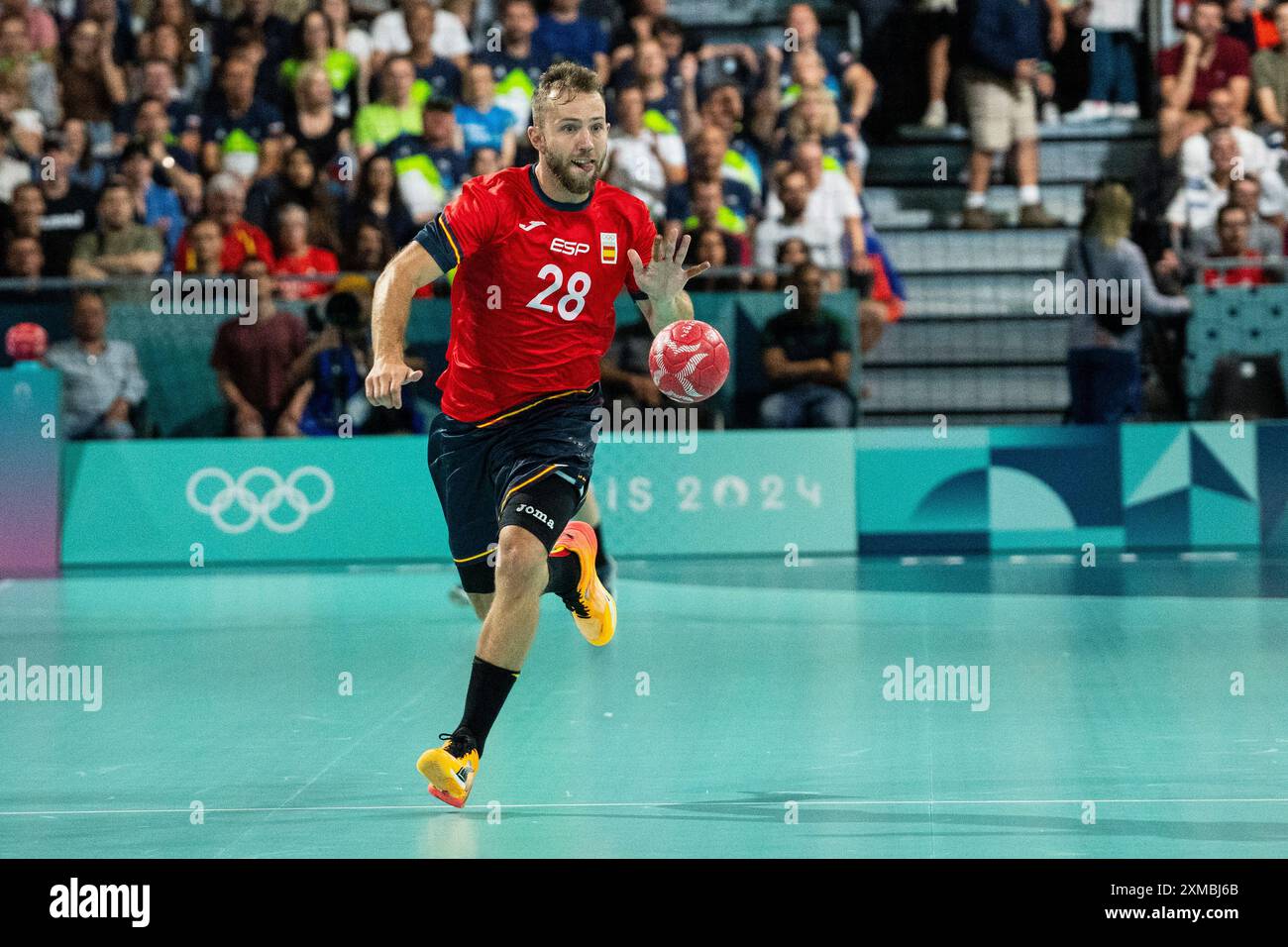 Gomez Aleix (ESP) in action during the Men's Preliminary Round Group A ...