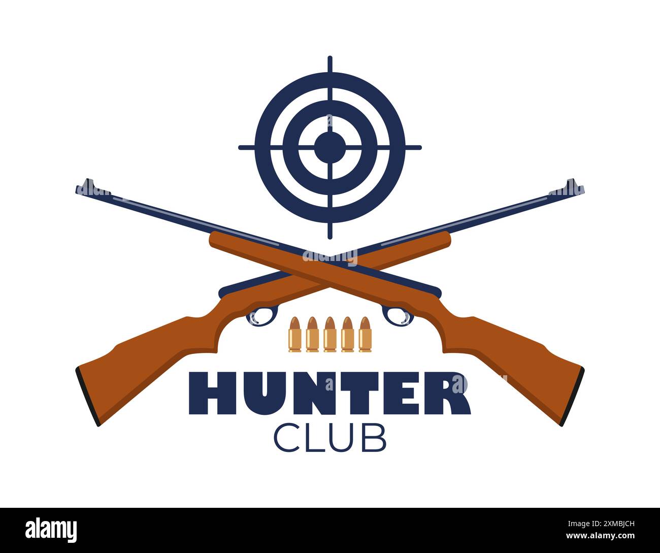 Hunting emblem logo badge label sign hunting icon. Hunting club ...
