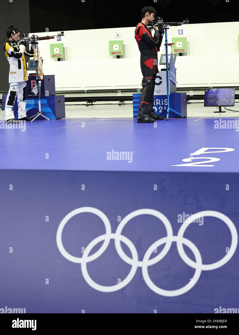 Chateauroux, France. 27th July, 2024. Huang Yuting (L)/Sheng Lihao of ...