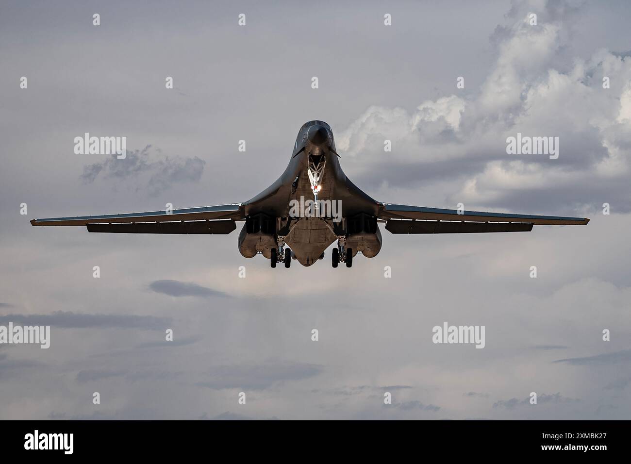 A B-1B Lancer assigned to the 37th Bomb Squadron, Ellsworth Air Force ...