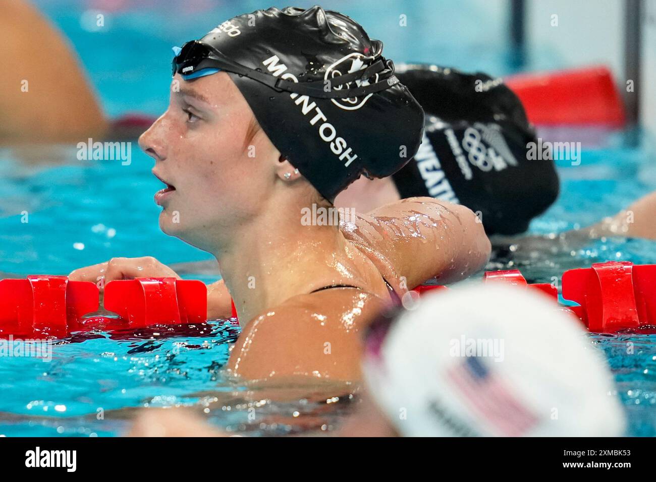 Erika Fairweather, of New Zealand, competes during a heat in the women ...