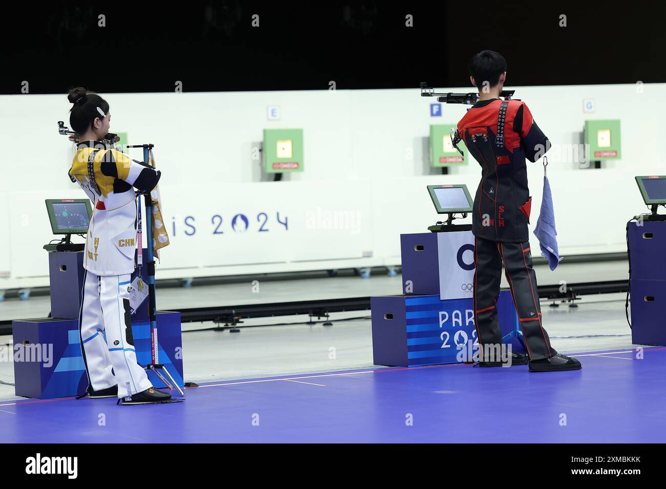 Chateauroux, France. 27th July, 2024. Huang Yuting (L)/Sheng Lihao of ...