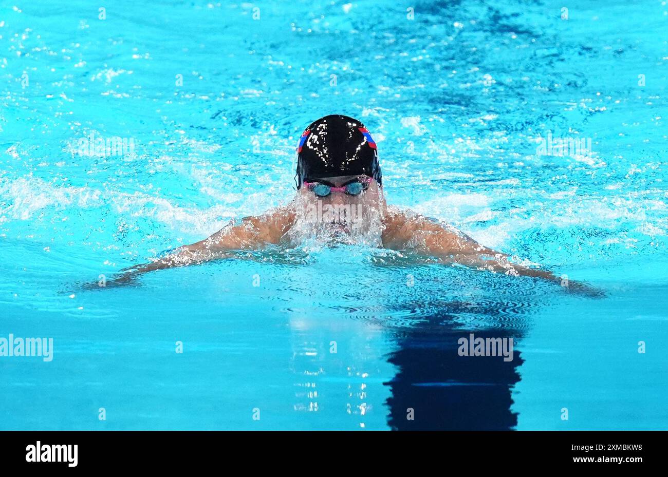 Laos' Steven Insixiengmay during the Men's 100m Breaststroke Heats at ...