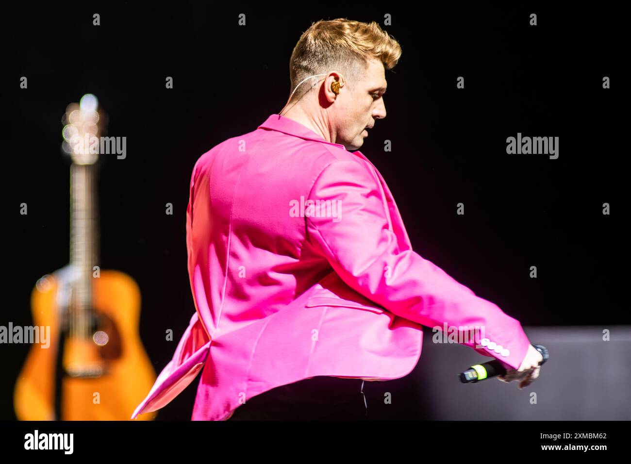 Milan Italy. 25th Jul 2024. The American singer-songwriter NICK CARTER ...