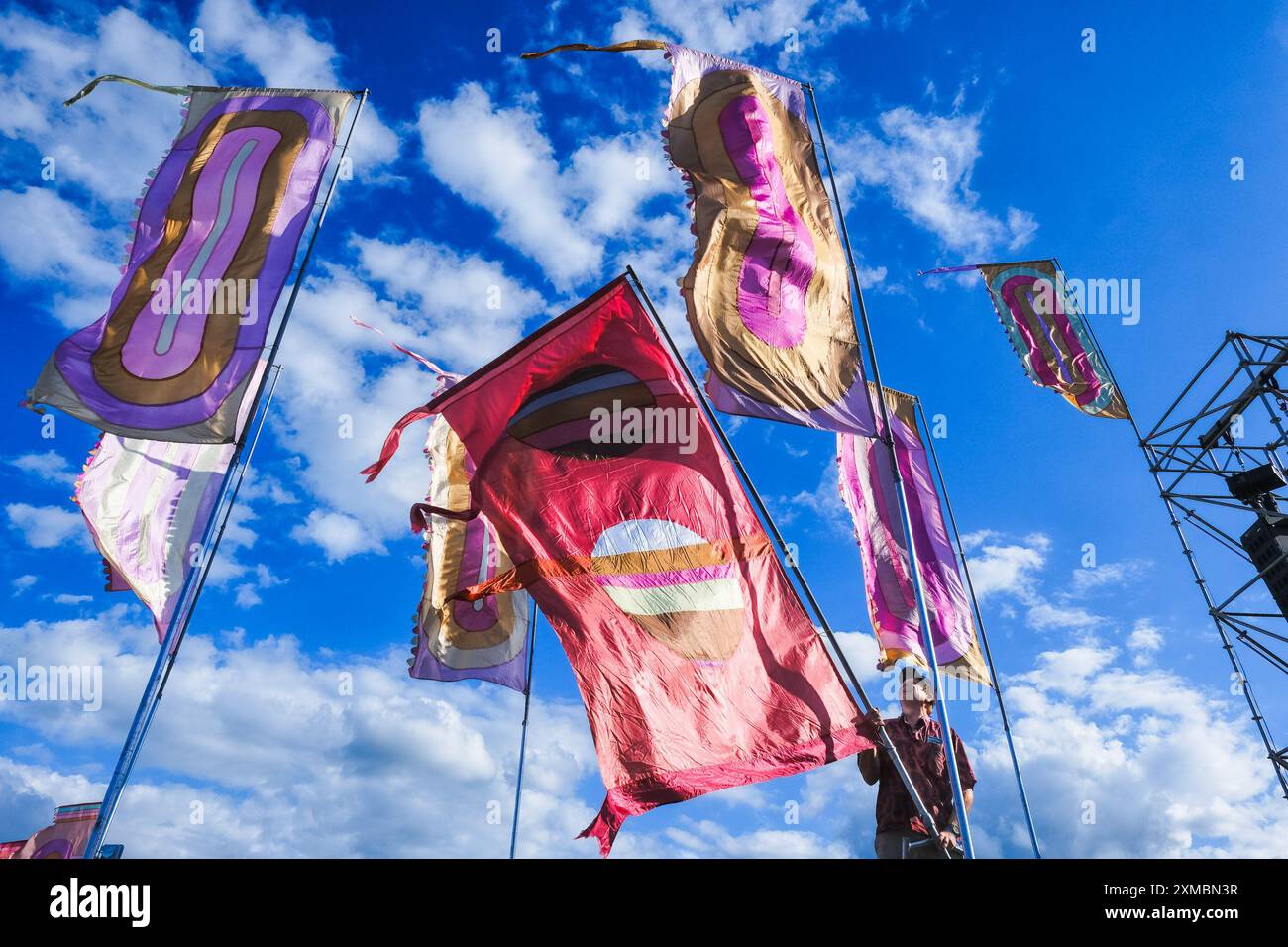 Making flags hi-res stock photography and images - Alamy