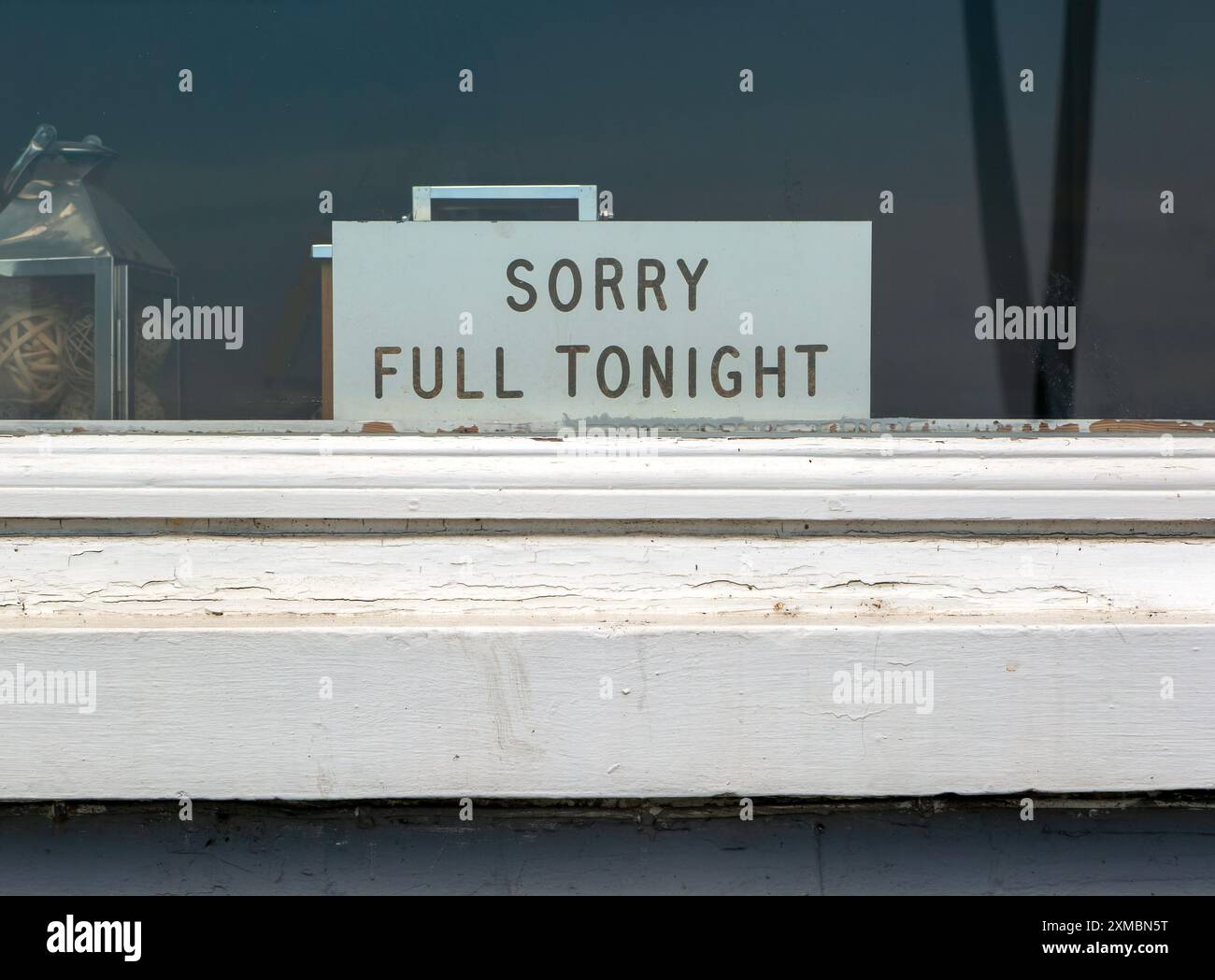Sign in guesthouse window 'Sorry Full Tonight' Lowestoft, Suffolk ...