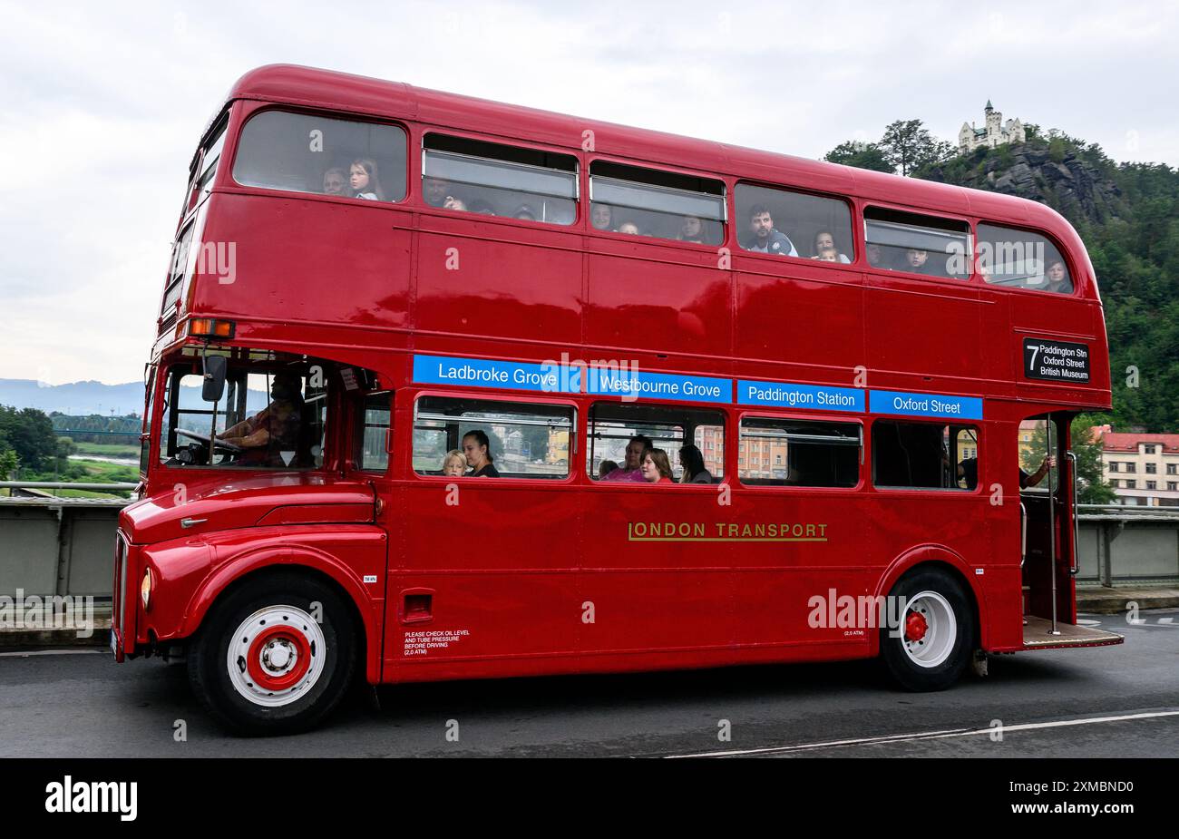 Decin, Czech Republic. 27th July, 2024. Historic Double Decker from ...