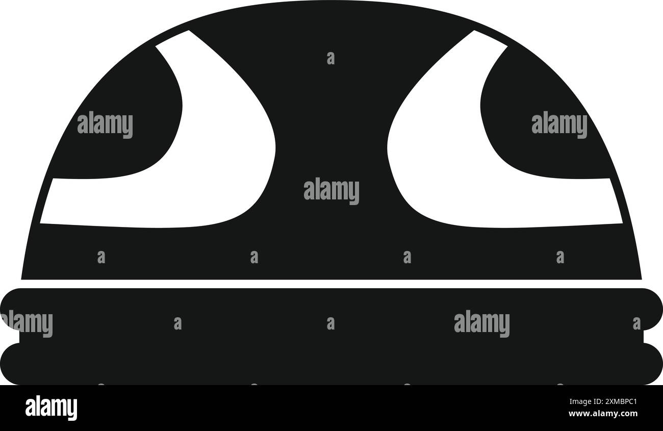 Simple icon of a kippah, a brimless skullcap worn by jewish men ...