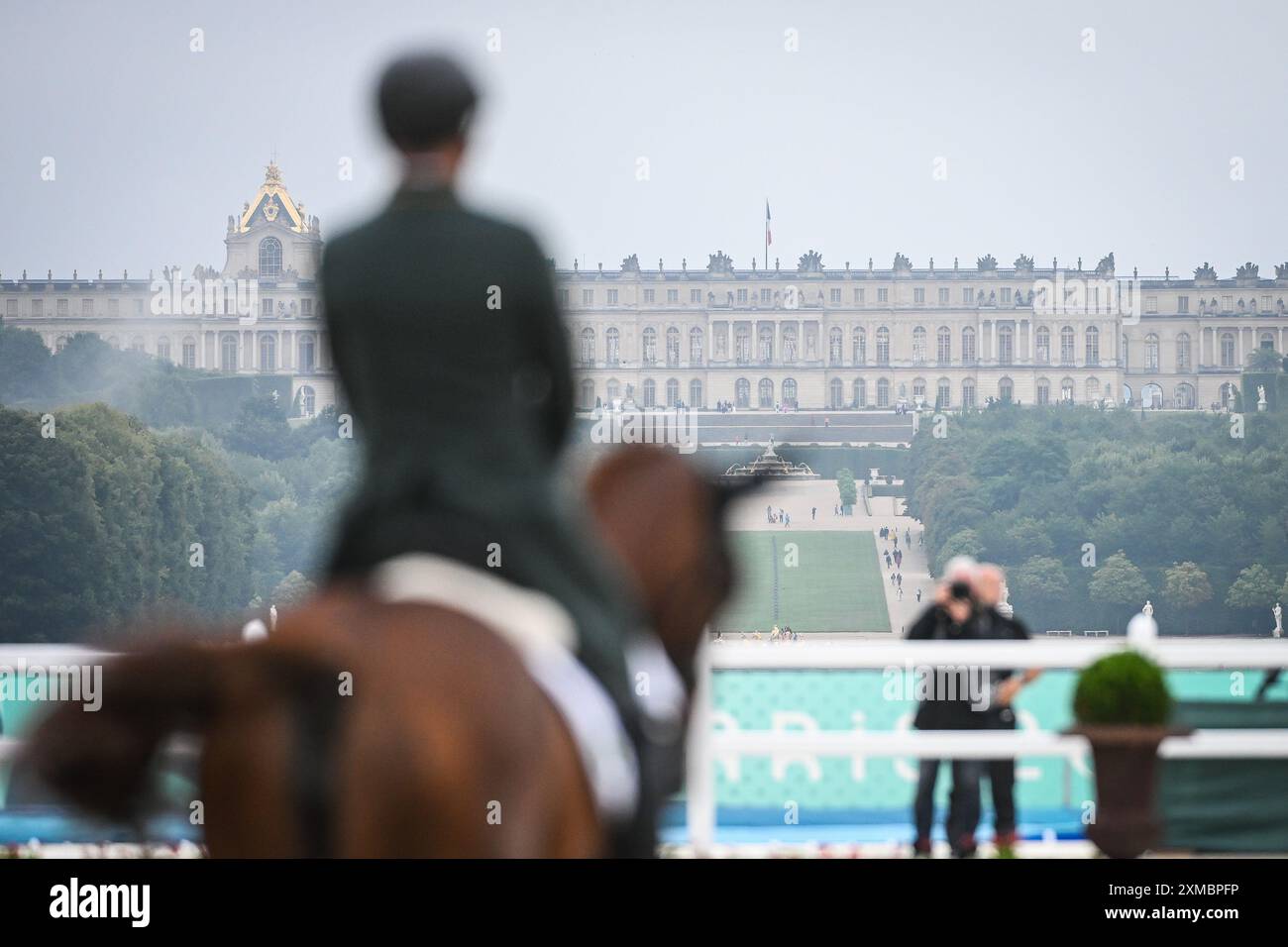 Illustration during the eventing, team and individual dressage, Olympic ...
