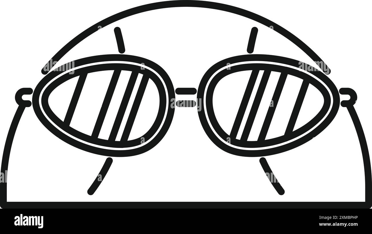 Black swim cap Stock Vector Images - Alamy