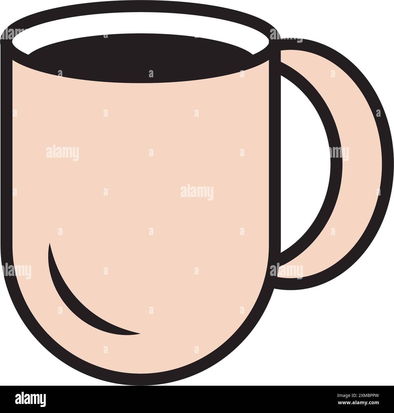 Transparent glass cup coffee Stock Vector Images - Alamy