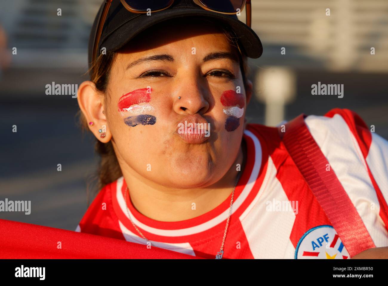 People of the Republic of Paraguay. Paraguay fans during the Paris 2024 ...