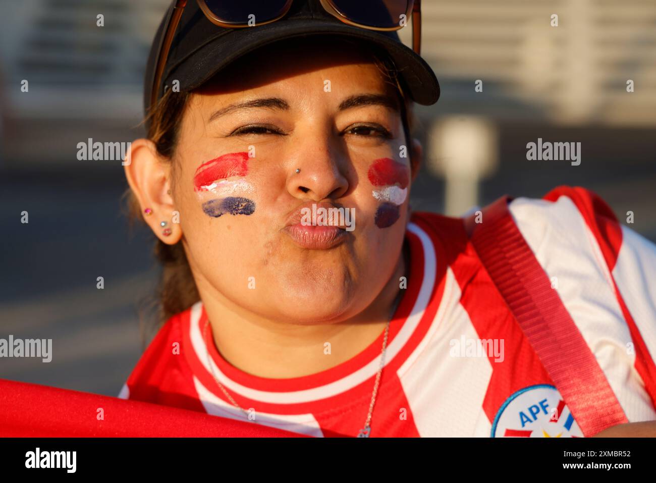 People of the Republic of Paraguay. Paraguay fans during the Paris 2024 ...