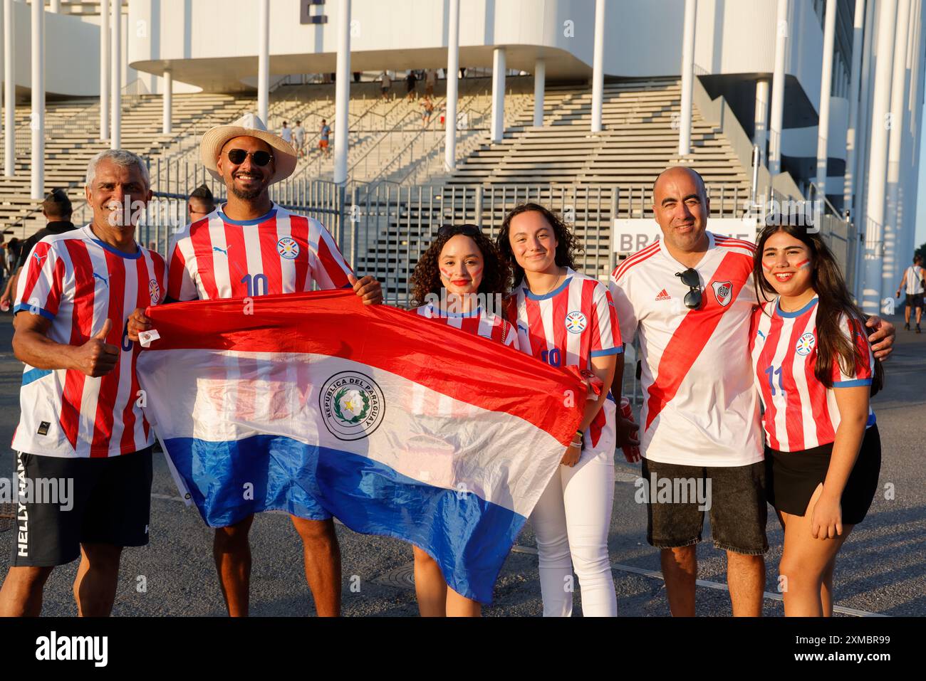 People of the Republic of Paraguay. Paraguay fans during the Paris 2024 ...
