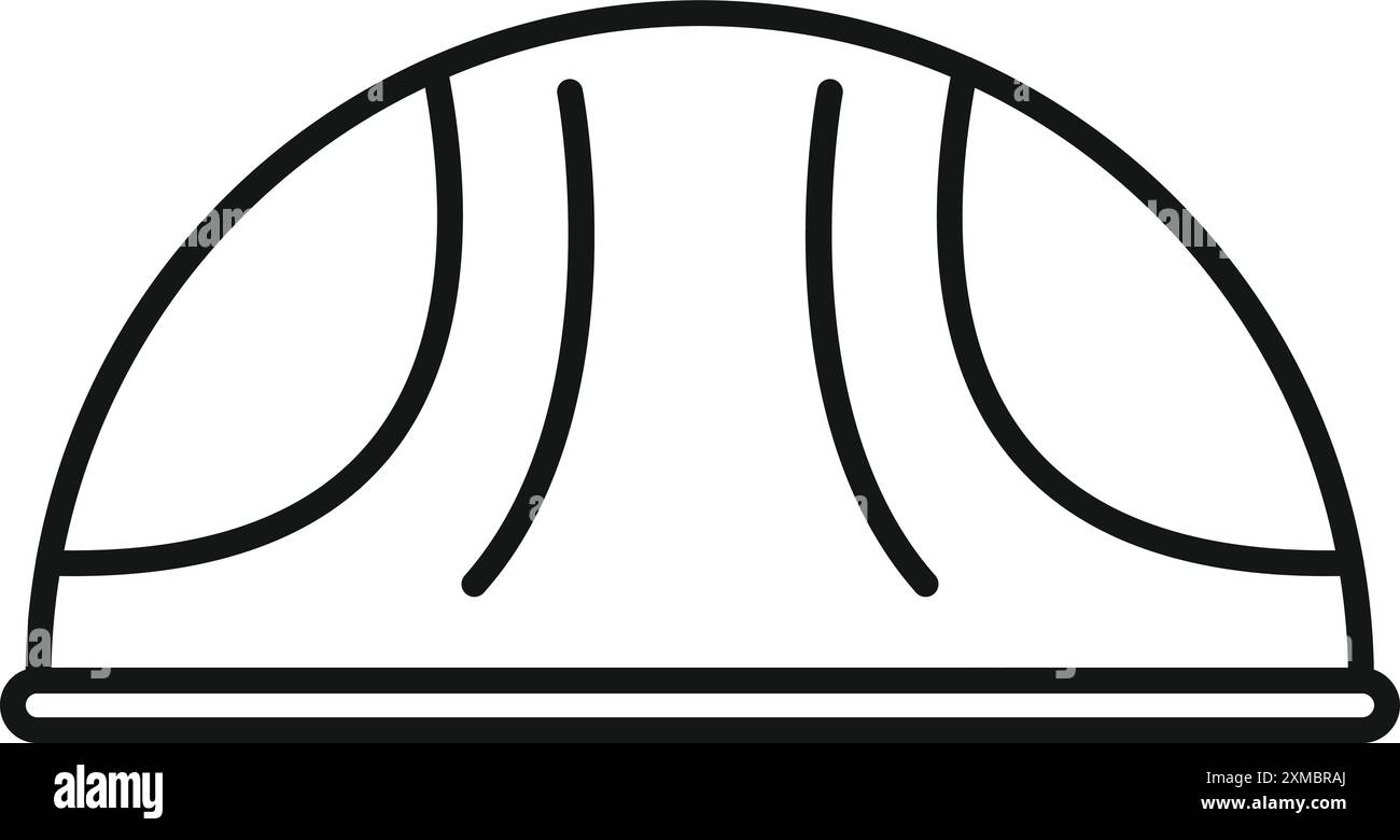 Line icon of a balance training platform, a piece of equipment used for ...