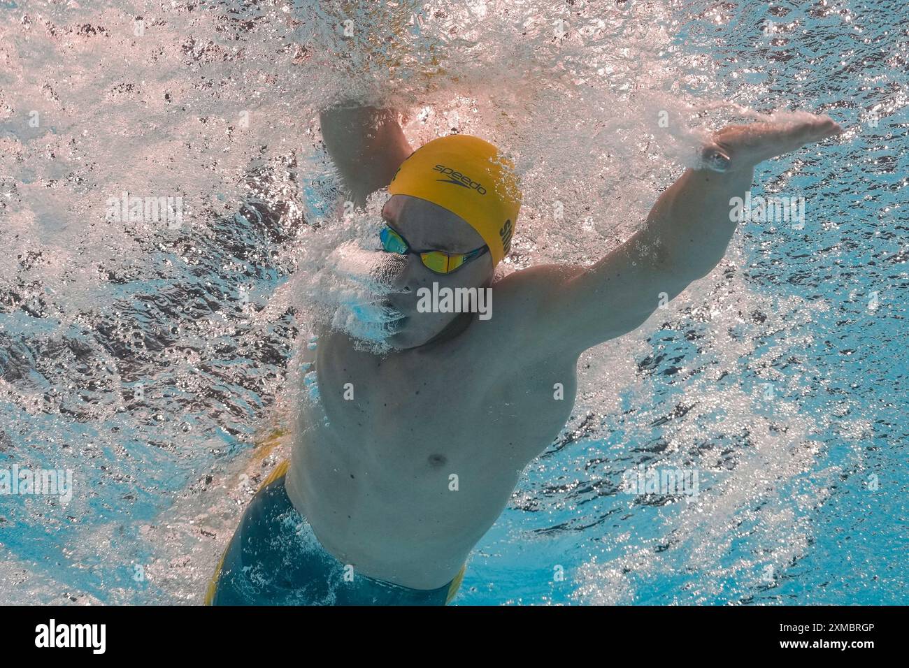 Samuel Short, of Australia, competes during a heat in the men's 400 ...
