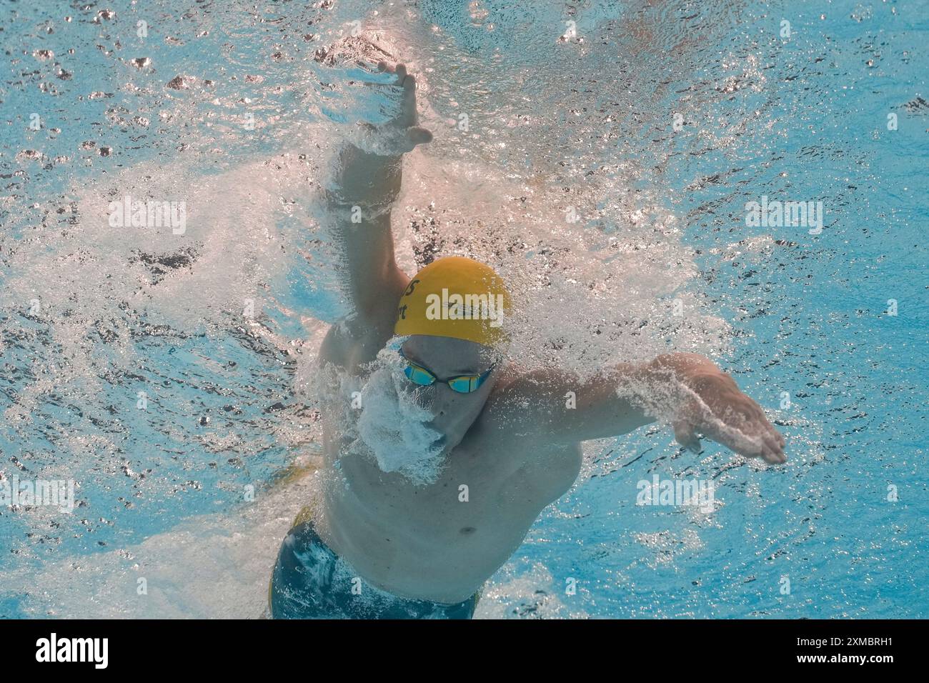 Samuel Short, of Australia, competes during a heat in the men's 400 ...