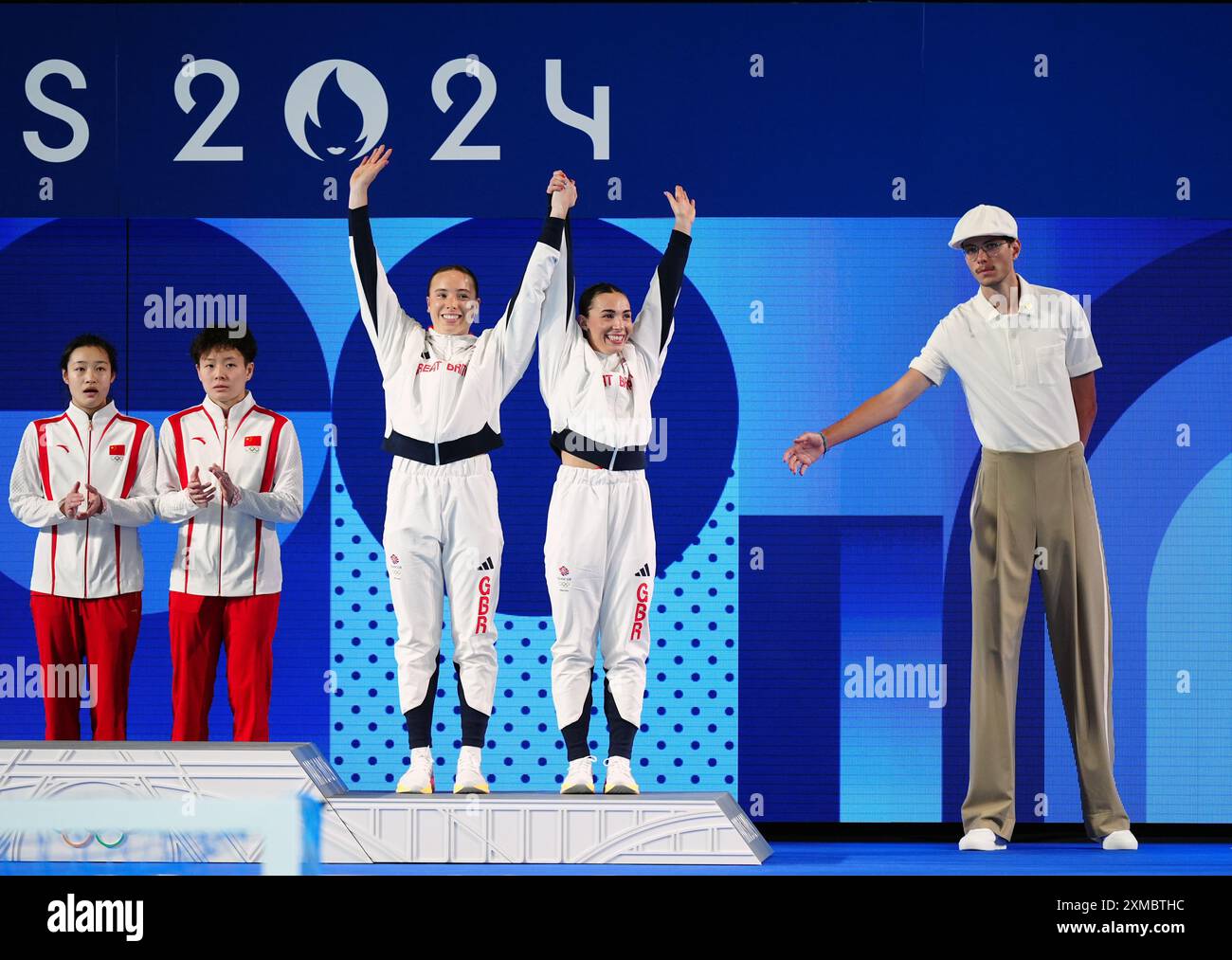 Great Britain's Yasmin Harper and Scarlett Mew Jensen following the ...