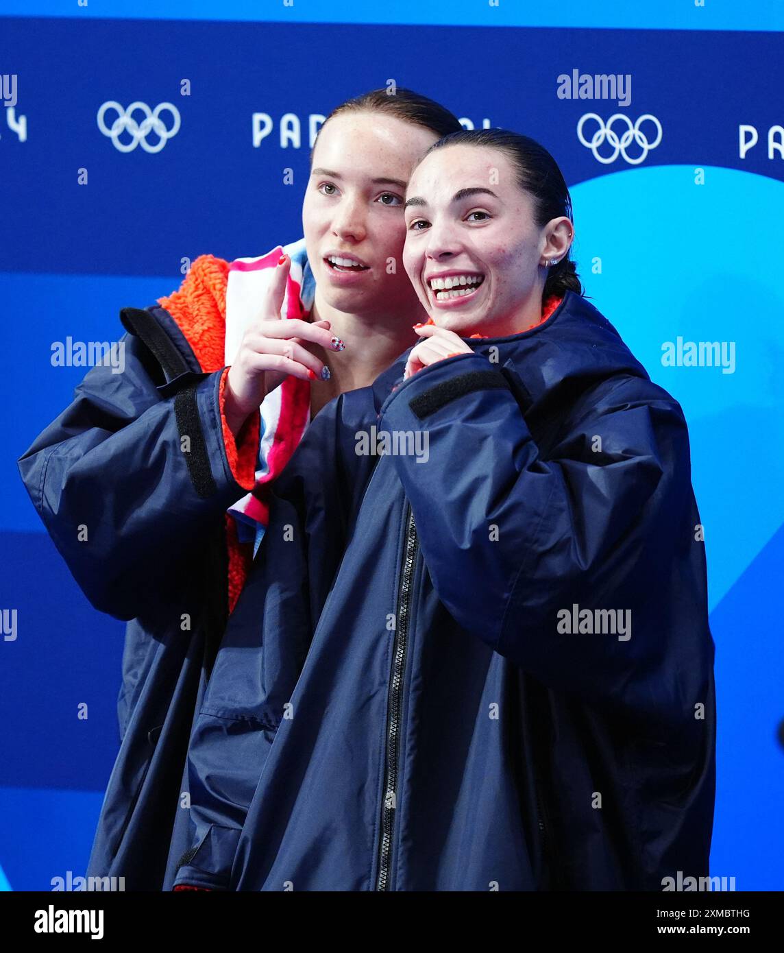 Great Britain's Yasmin Harper and Scarlett Mew Jensen following the ...