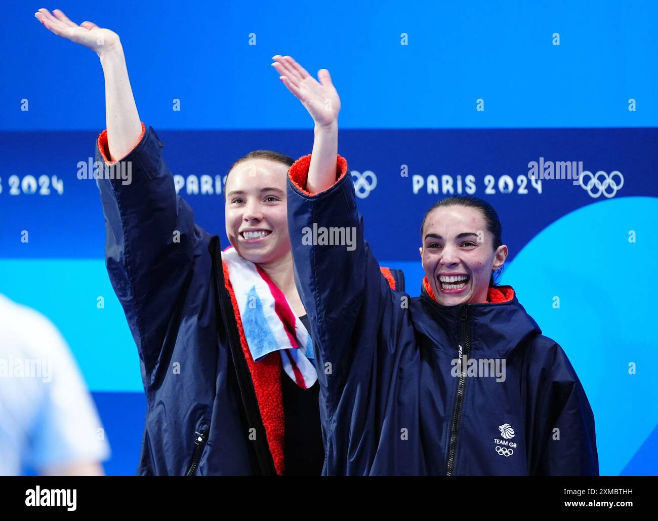Great Britain's Yasmin Harper and Scarlett Mew Jensen following the ...