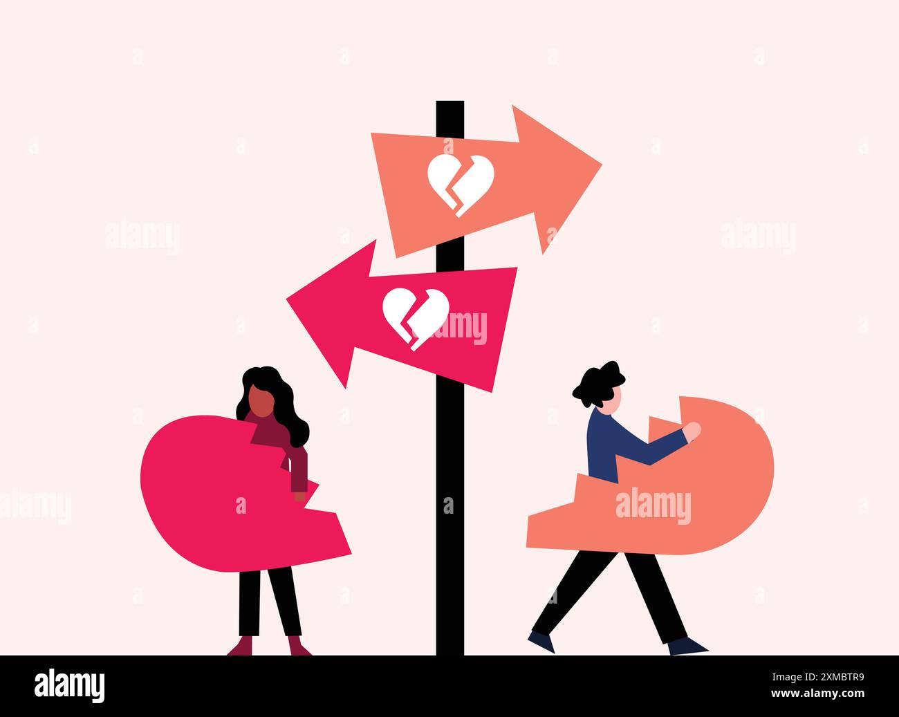 We parted Stock Vector Images - Alamy