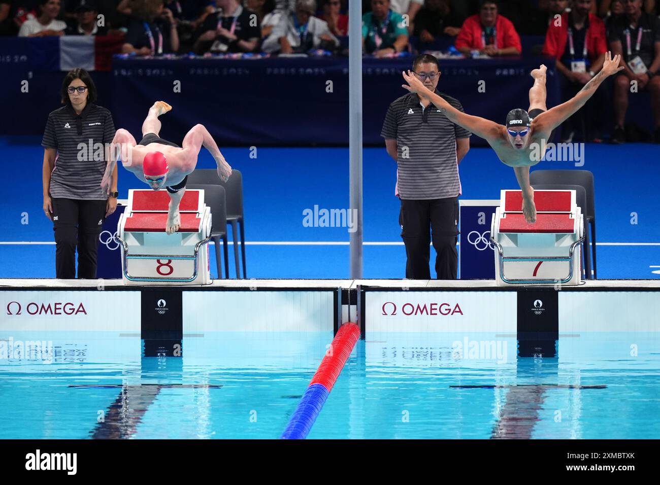 Great Britain's Kieran Bird (left) and Italy's Marco de Tullio during ...