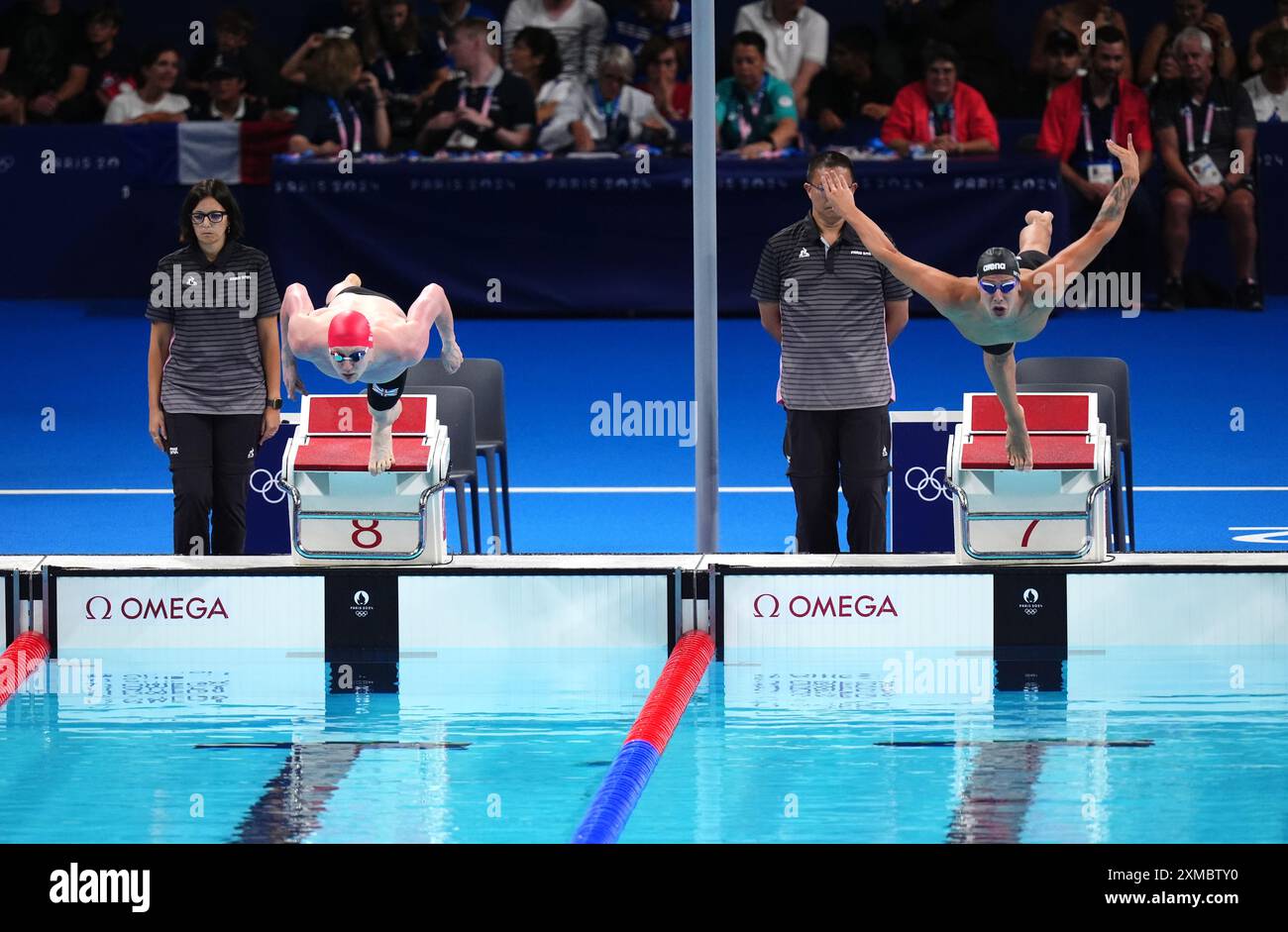 Great Britain's Kieran Bird (left) and Italy's Marco de Tullio during ...