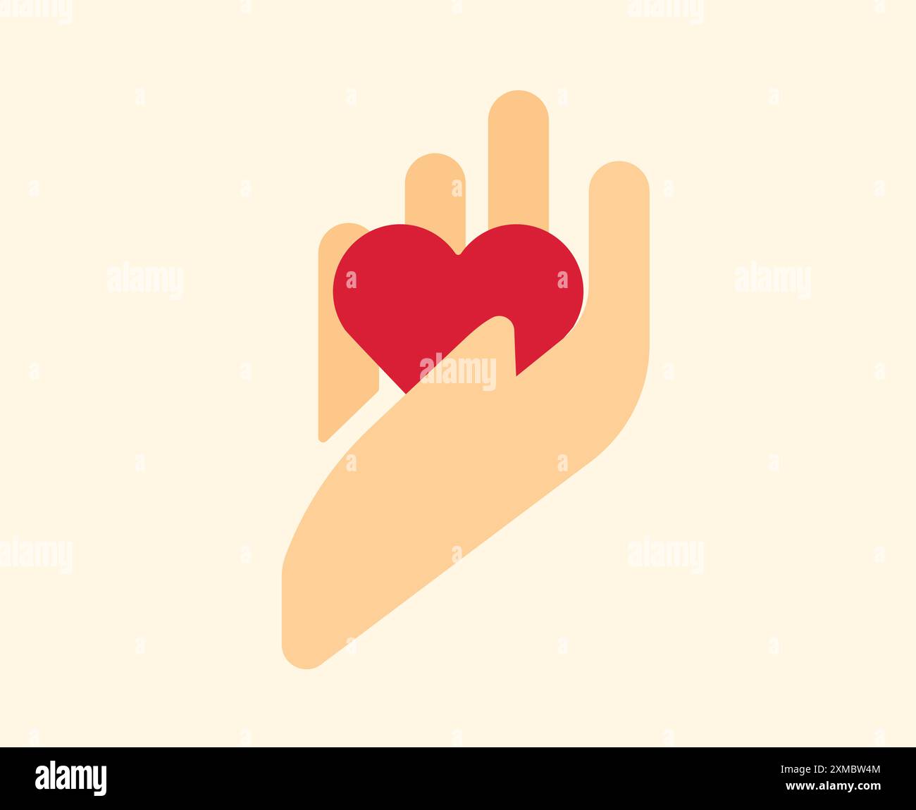 Donate love heart charity illustration Stock Vector Image & Art - Alamy