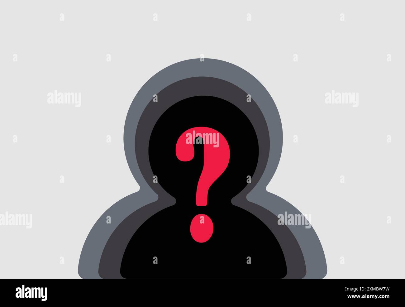 The missing anonymous people illustration Stock Vector Image & Art - Alamy