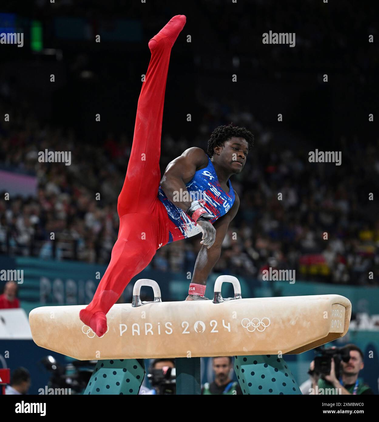 RICHARD Frederick of United States performs during pommel horse of ...