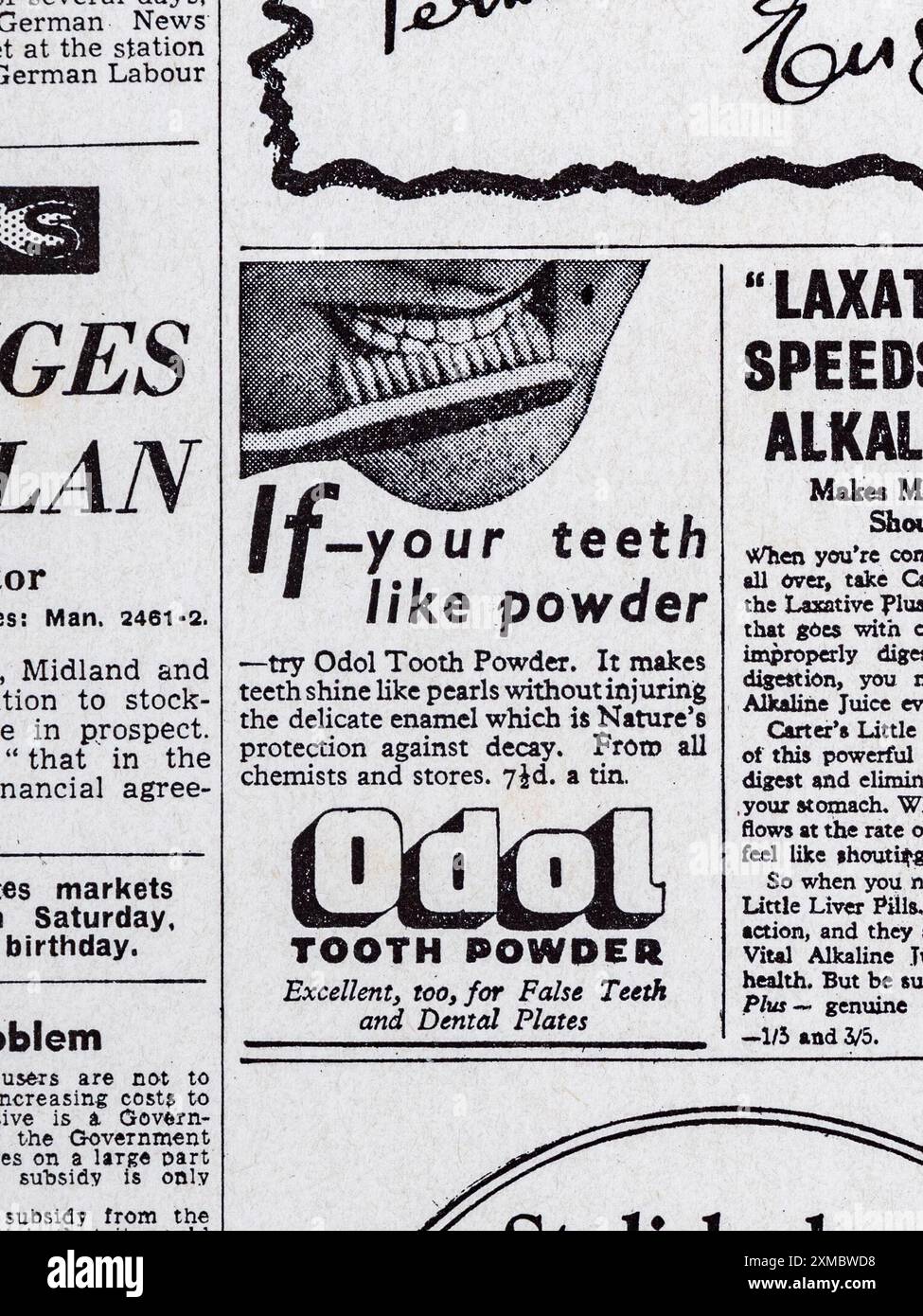 Odol tooth powder hi-res stock photography and images - Alamy