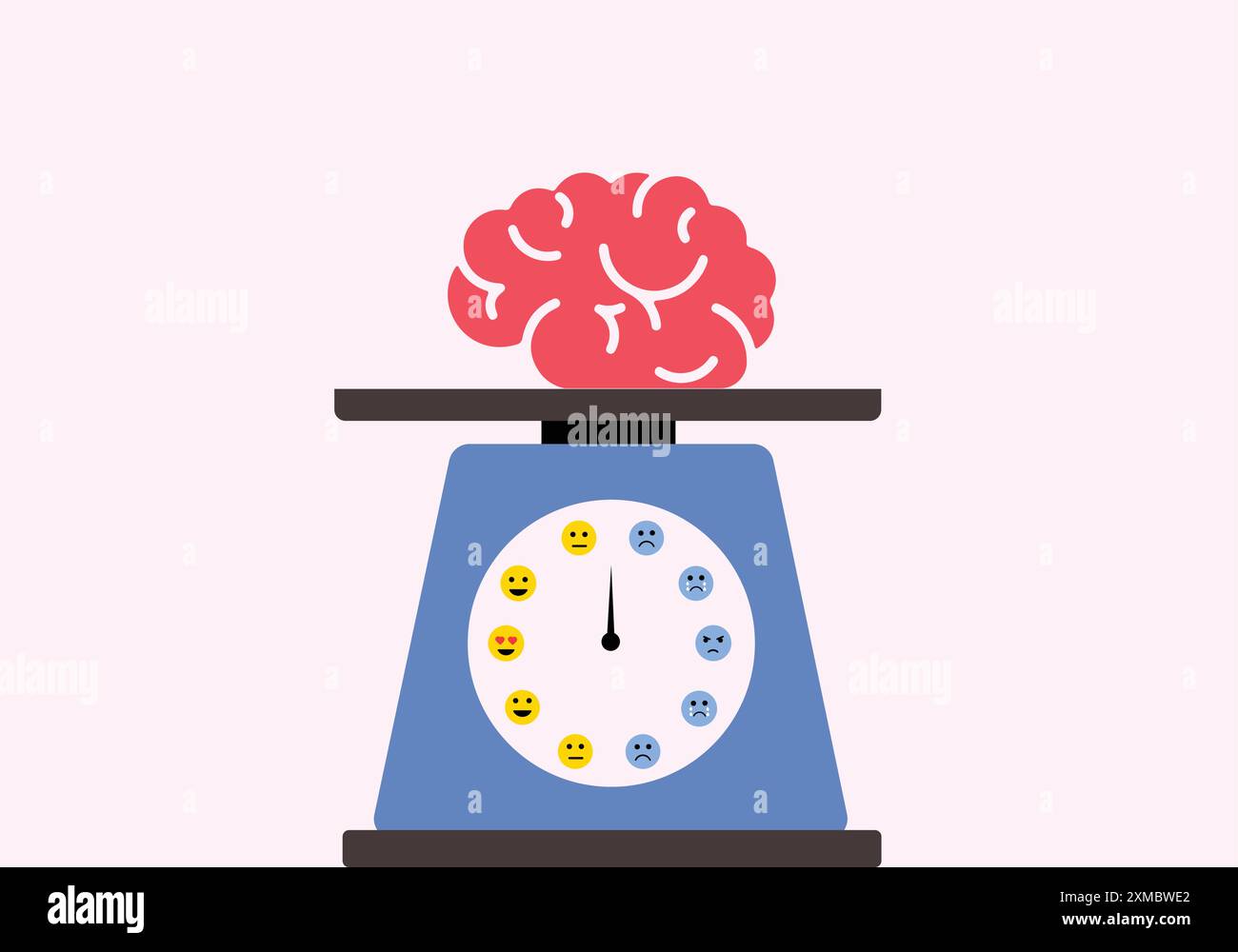 Mental health assessment measure mental status illustration Stock ...