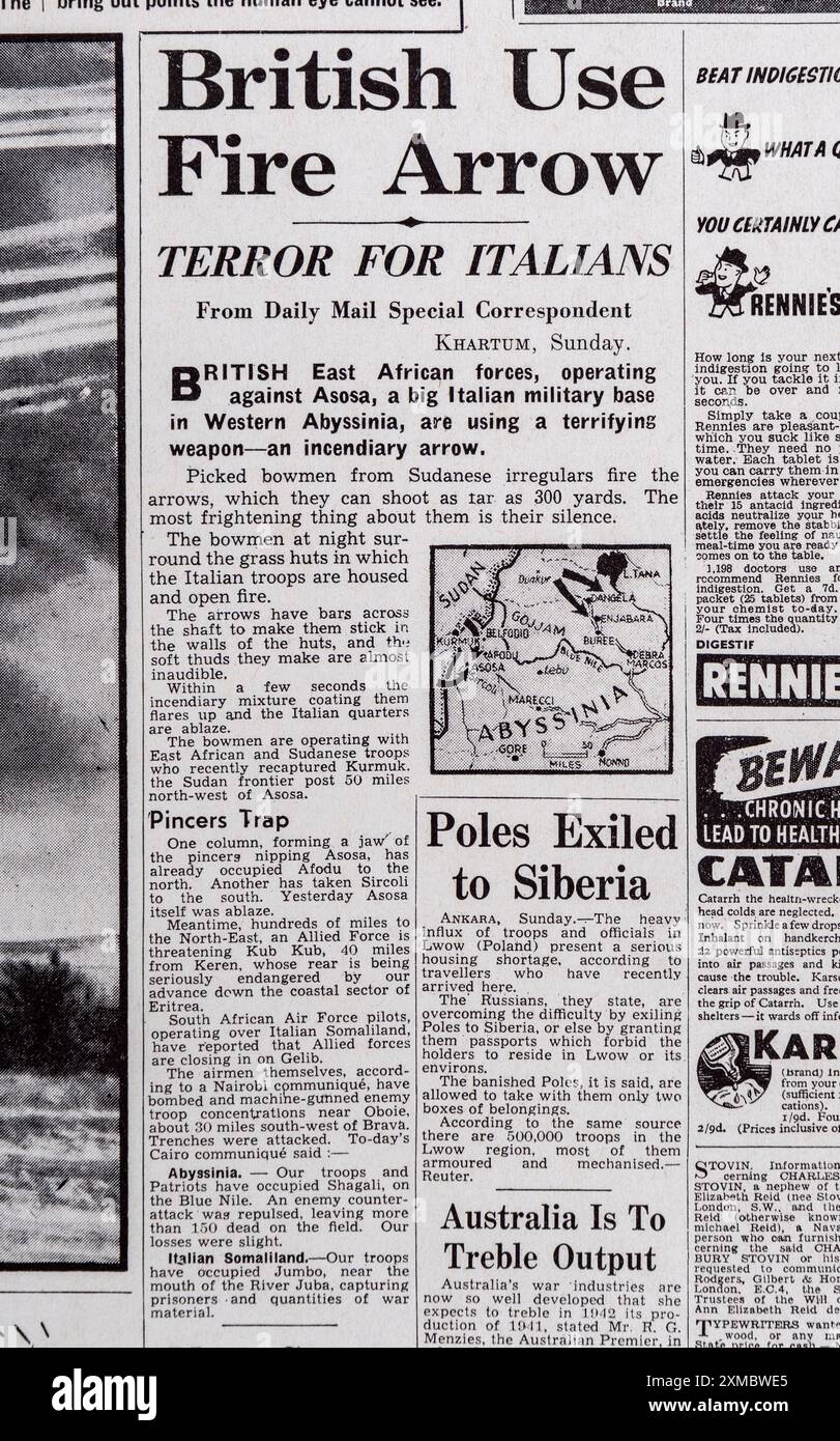 British use fire arrow hi-res stock photography and images - Alamy