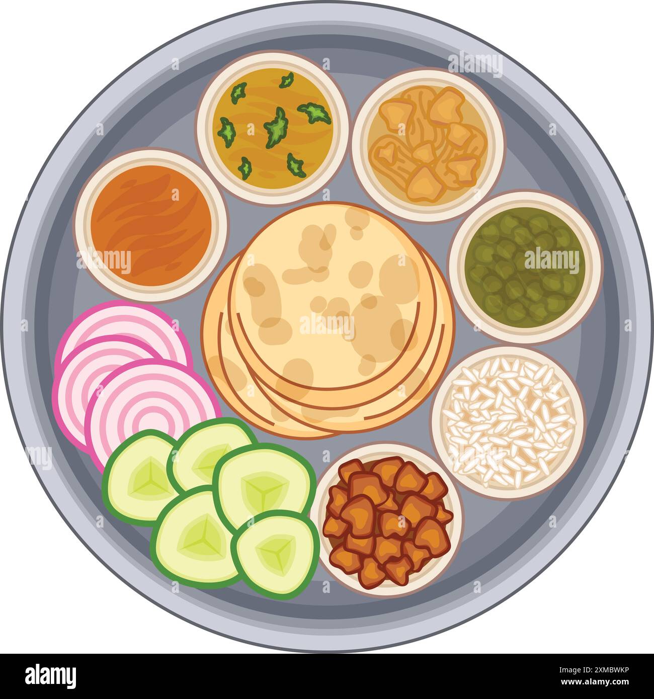 Authentic thali Cut Out Stock Images & Pictures - Alamy