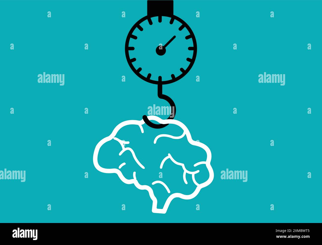 Mental health assessment measure mental status illustration Stock ...