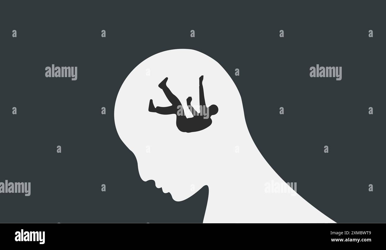 Mental health issues concept Stock Vector Images - Alamy