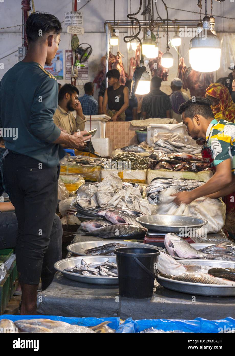 Fresh fish for sale at Chakma fish market, Chittagong Division ...