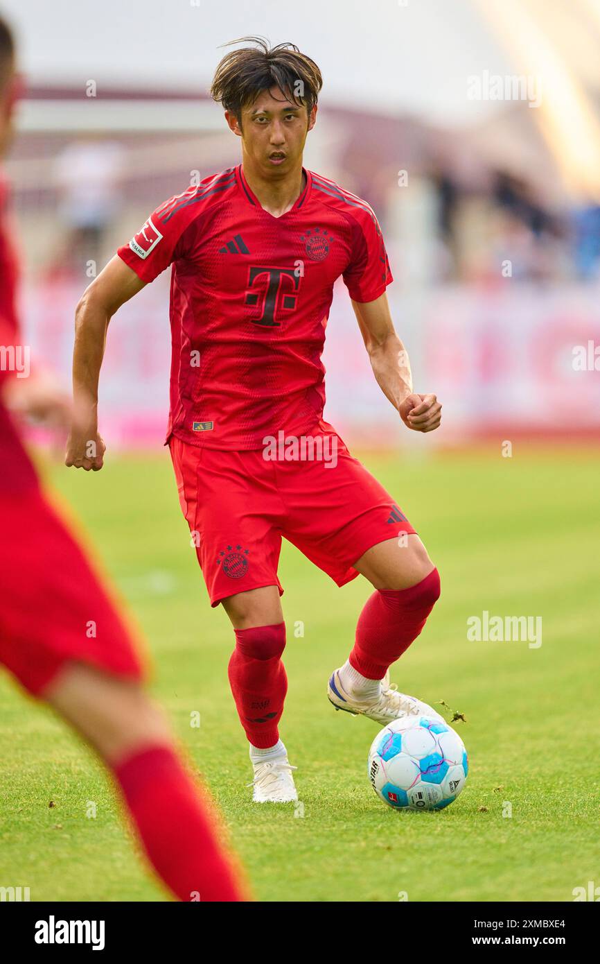 Hiroki Ito (FCB 21) at the friendly match FC ROTTACH-EGERN - FC BAYERN MÜNCHEN 1-14 in the ...