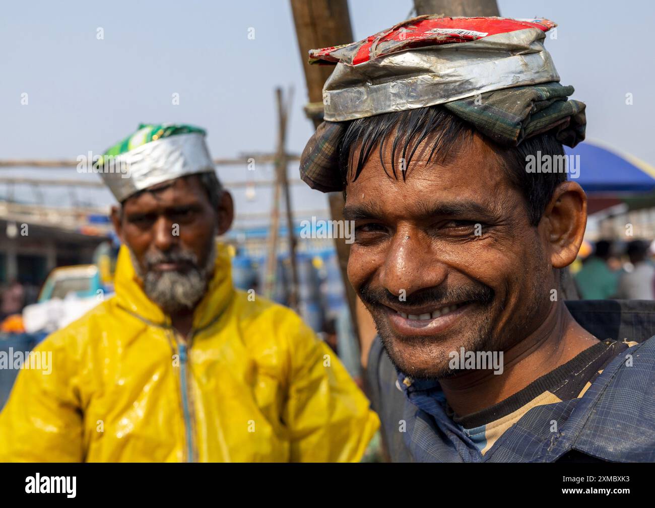 Smiling fish market porters, Chittagong Division, Chittagong ...
