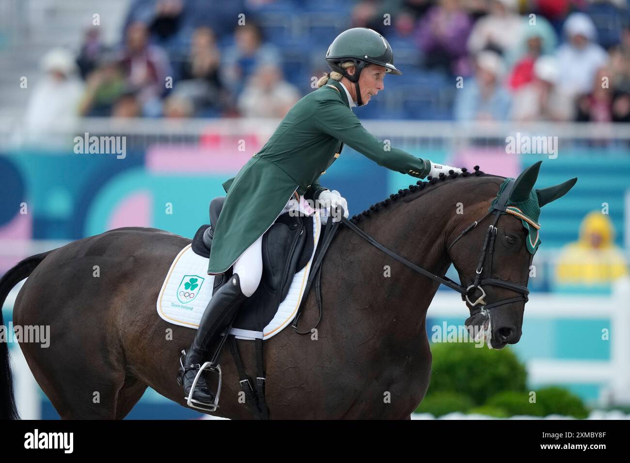 Ireland's Sarah Ennis and her horse Action Lady M during the Equestrian ...