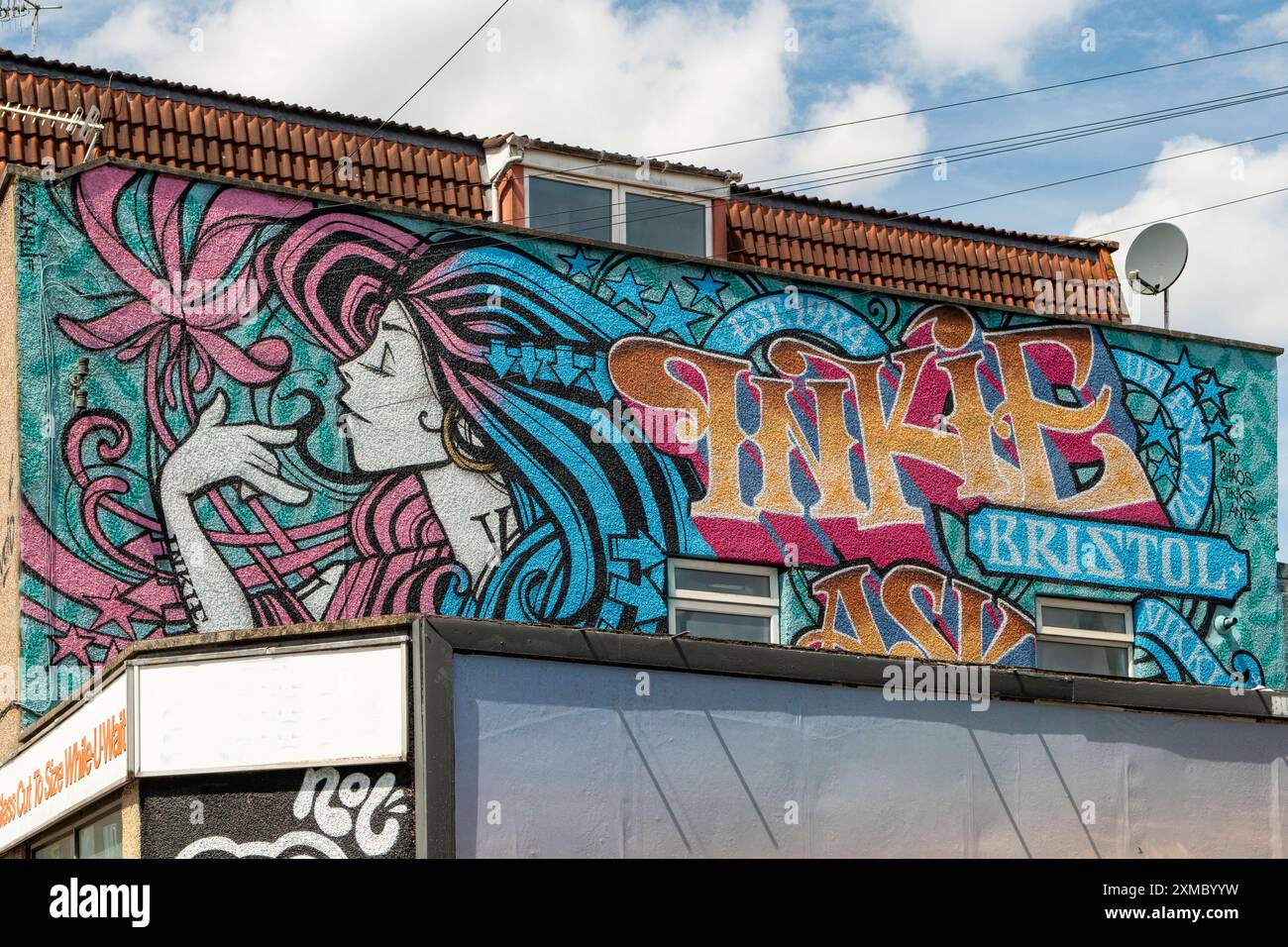 Inkie North St Street Art, Bristol, Somerset, England Stock Photo - Alamy