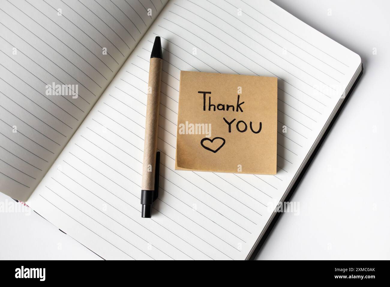 Thank note on brown hi-res stock photography and images - Alamy