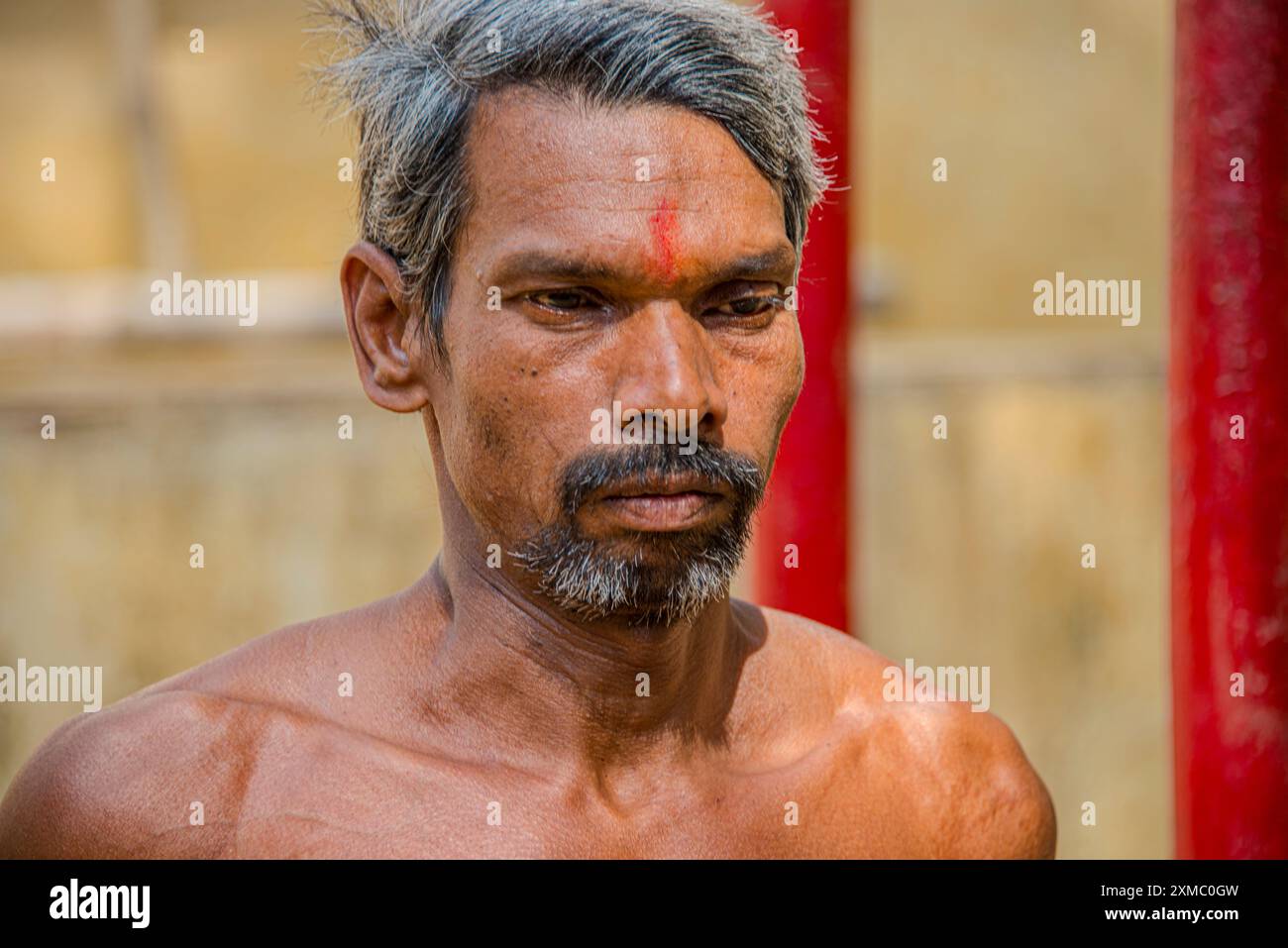 Kushti Pahlawani Wrestlers at Tulsi Ghat Akhara of Varanasi Stock Photo ...