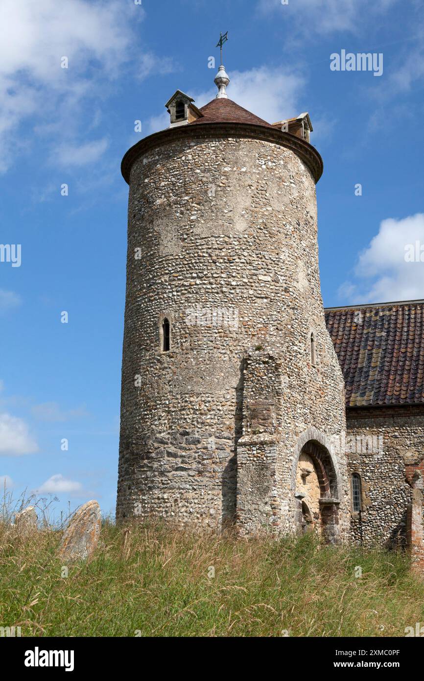 St Andrew's Church tower, Little Snoring, Norfolk Stock Photo - Alamy