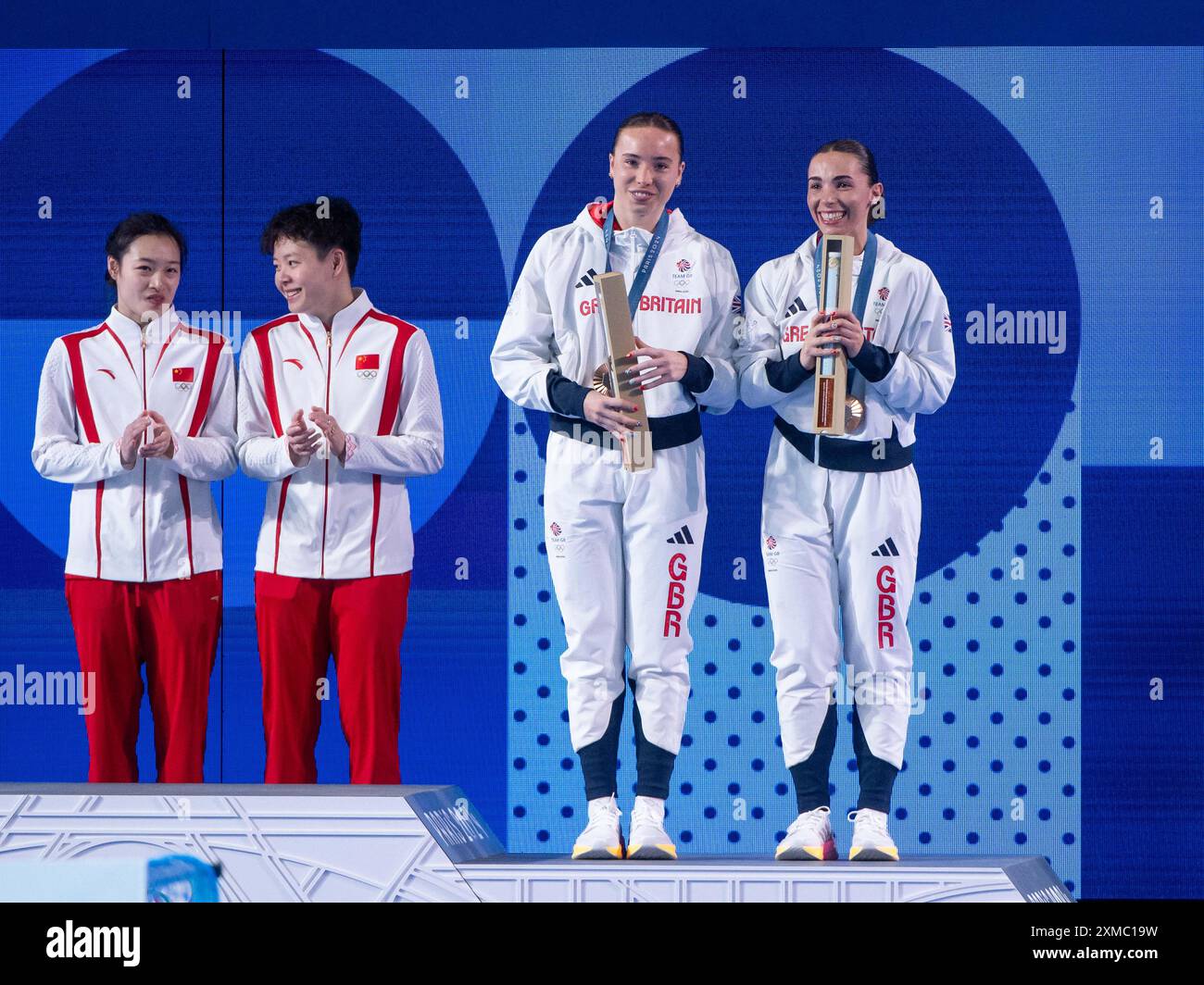 HARPER Yasmin, MEW JENSEN Scarlett (Großbritannien) jubeln bei der ...