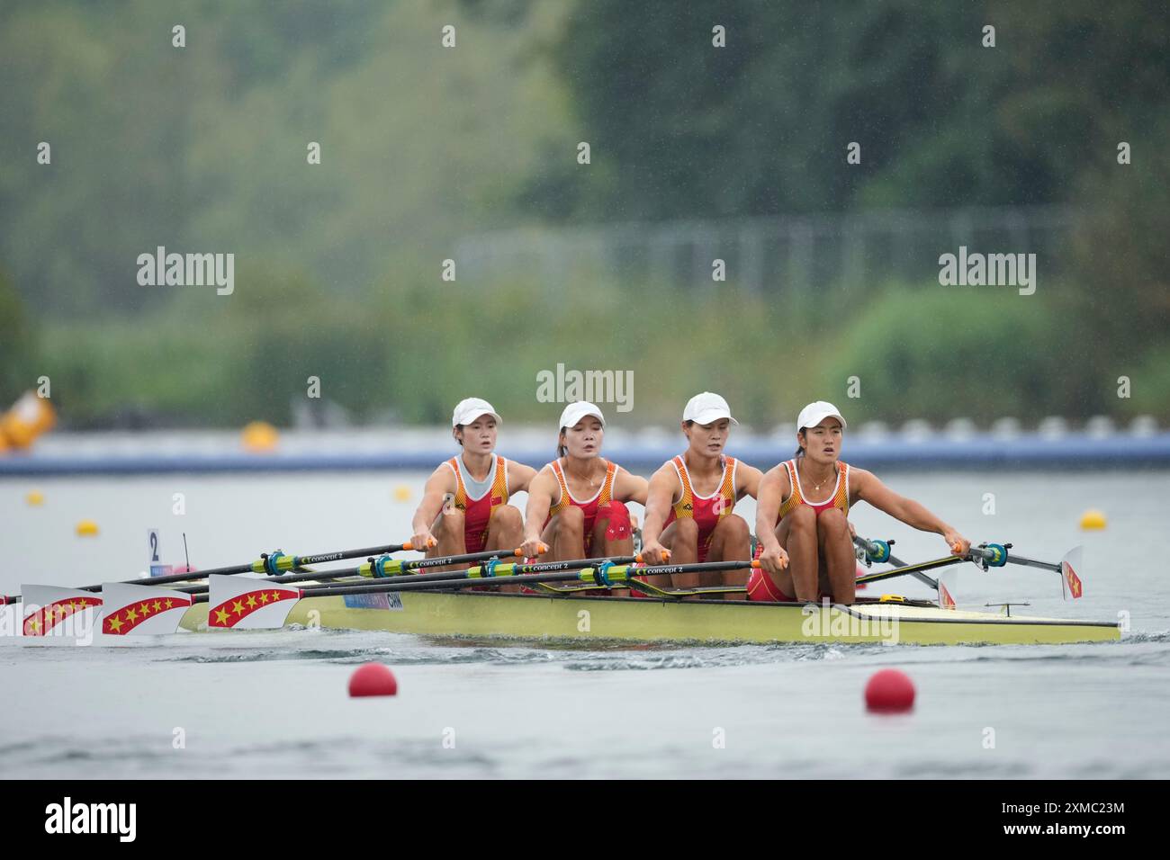 China's Xiaotong Cui, Ling Zhang, Chen Yunxia and Lyu Yang compete ...